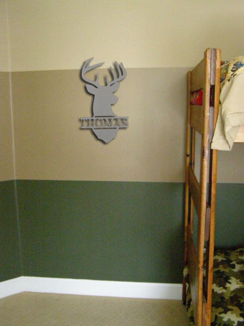 Buck Cut Out Buck Sign Deer Sign Personalized Name Sign | Etsy