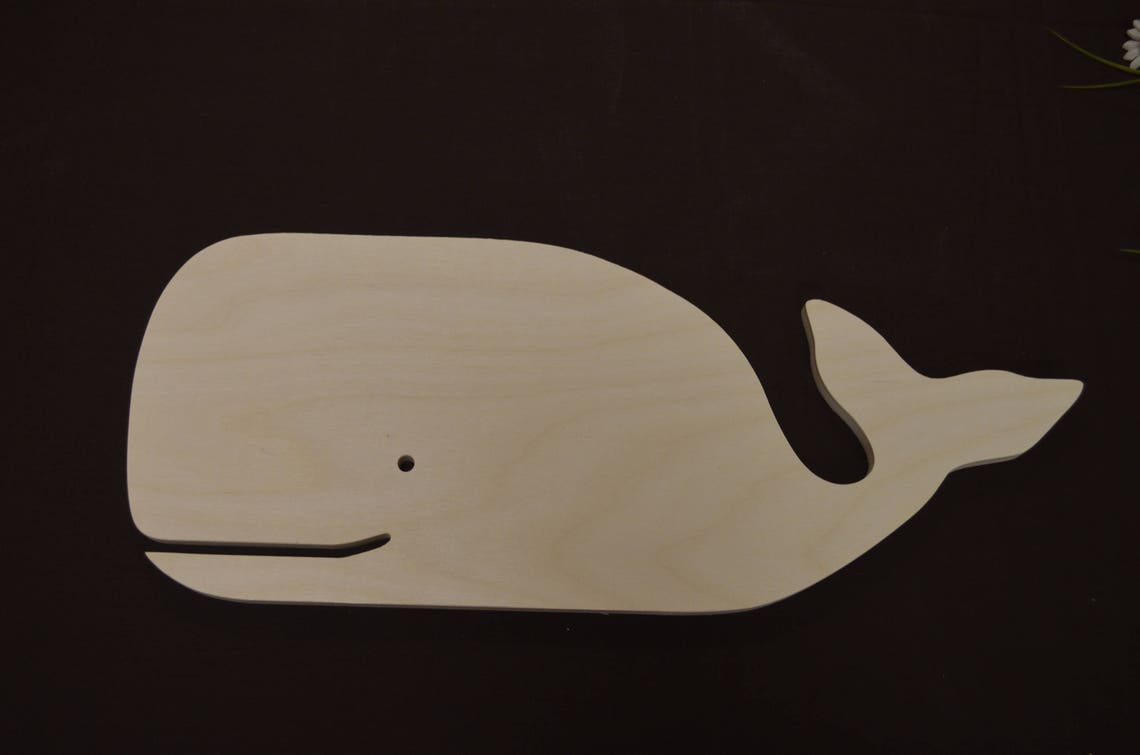 Wooden Whale Whale Cut Out Unpainted Whale Whale Shape - Etsy