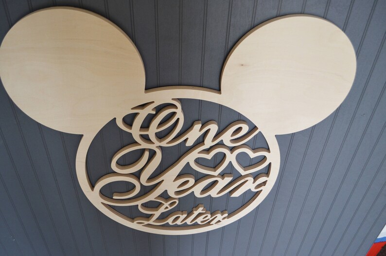 Anniversary Sign One Year Later Sign Anniversary Decor Wooden | Etsy