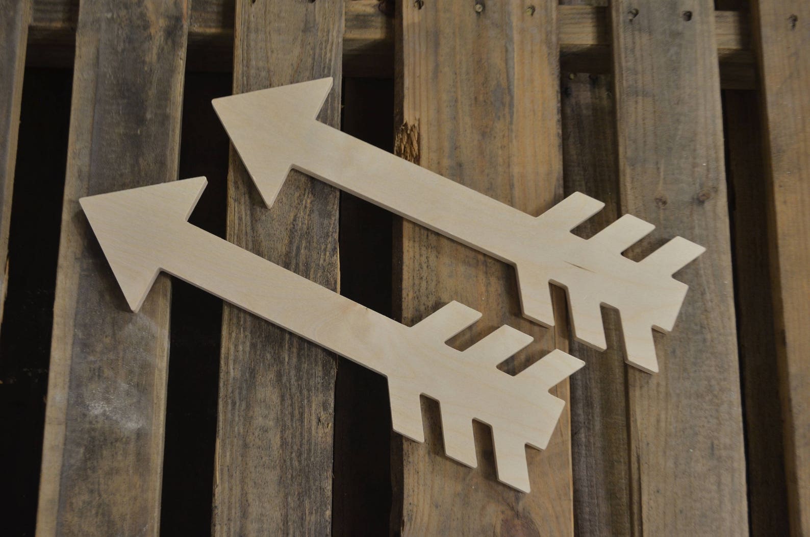 Wooden Arrow Arrow Wood Sign Wall Decor Wooden Arrow Cut | Etsy