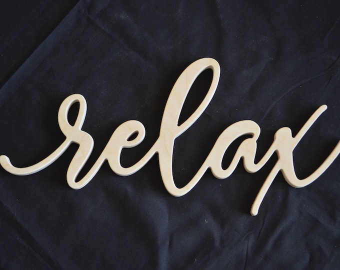 Relax Wooden Sign Rustic Sign Coastal Decor Farmhouse Decor Grey Sign ...