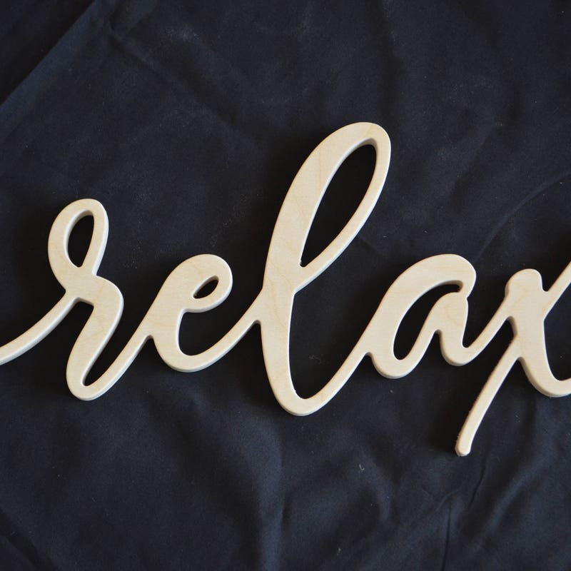 Relax Sign - Etsy