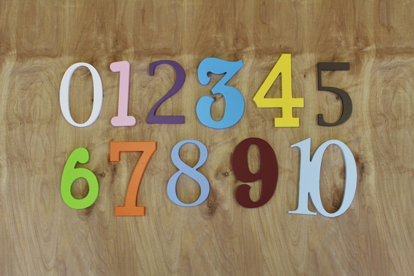 Wood Numbers Painted Numbers Wooden Numbers Number Cut Out - Etsy