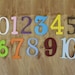 Wood Numbers Painted Numbers Wooden Numbers Number Cut Out | Etsy