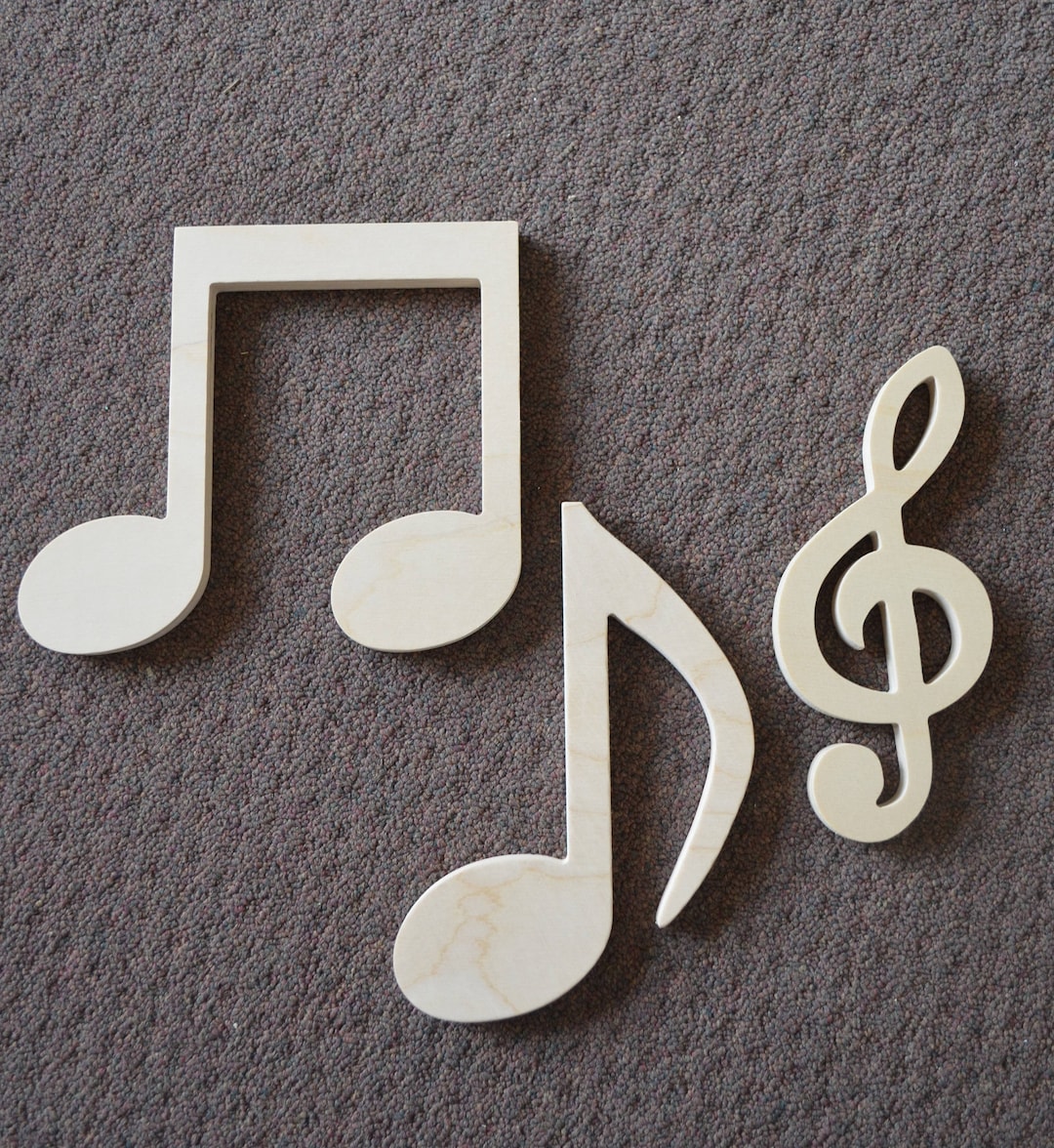 Musical Note Wall Art - Music Lover - Wood Wall Art - Music Notes ...