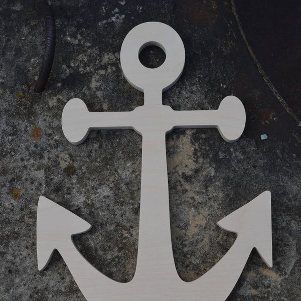 Wooden Anchor Sign - Etsy
