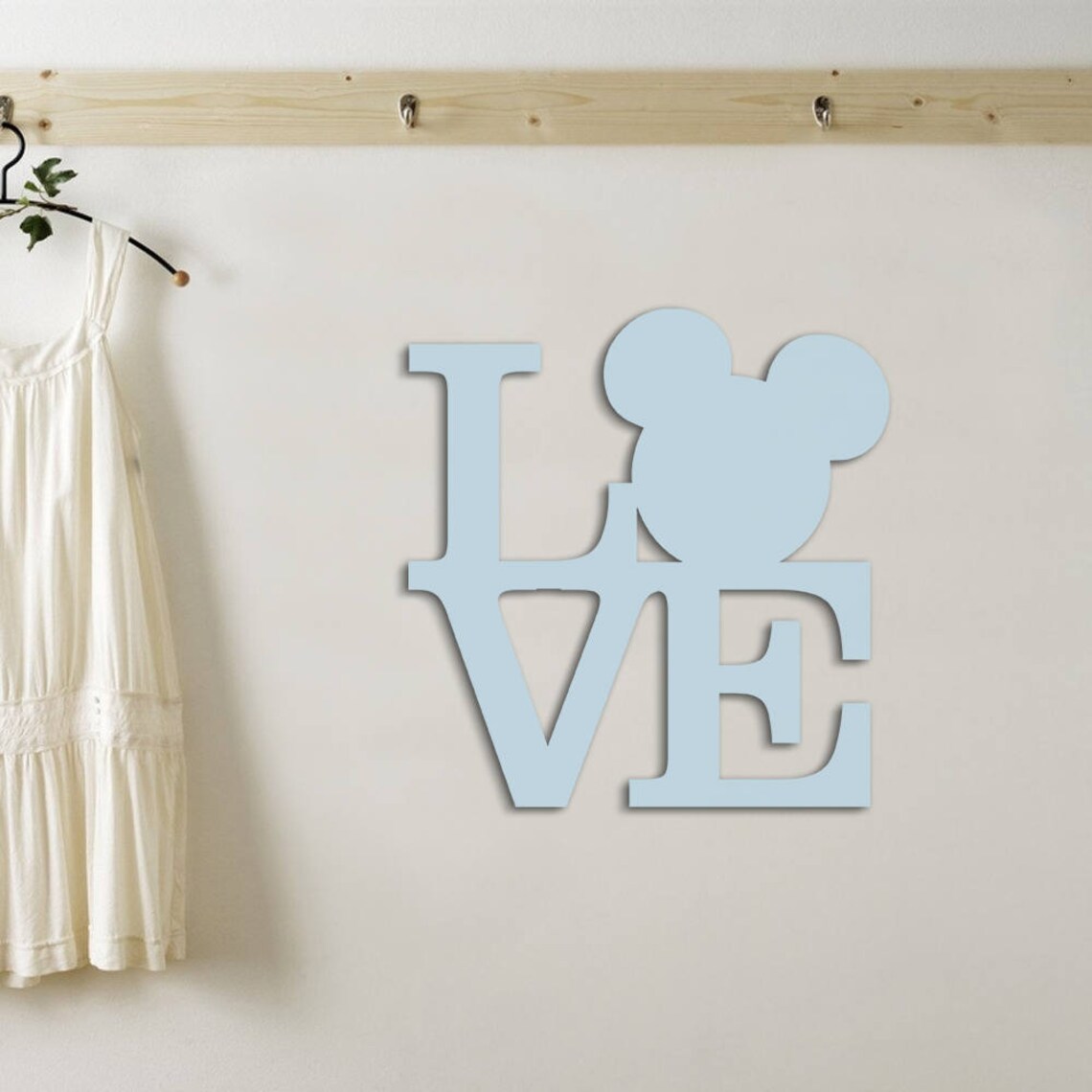 Wooden Love Sign Mickey Mouse Sign Wooden Mickey Mouse Sign | Etsy