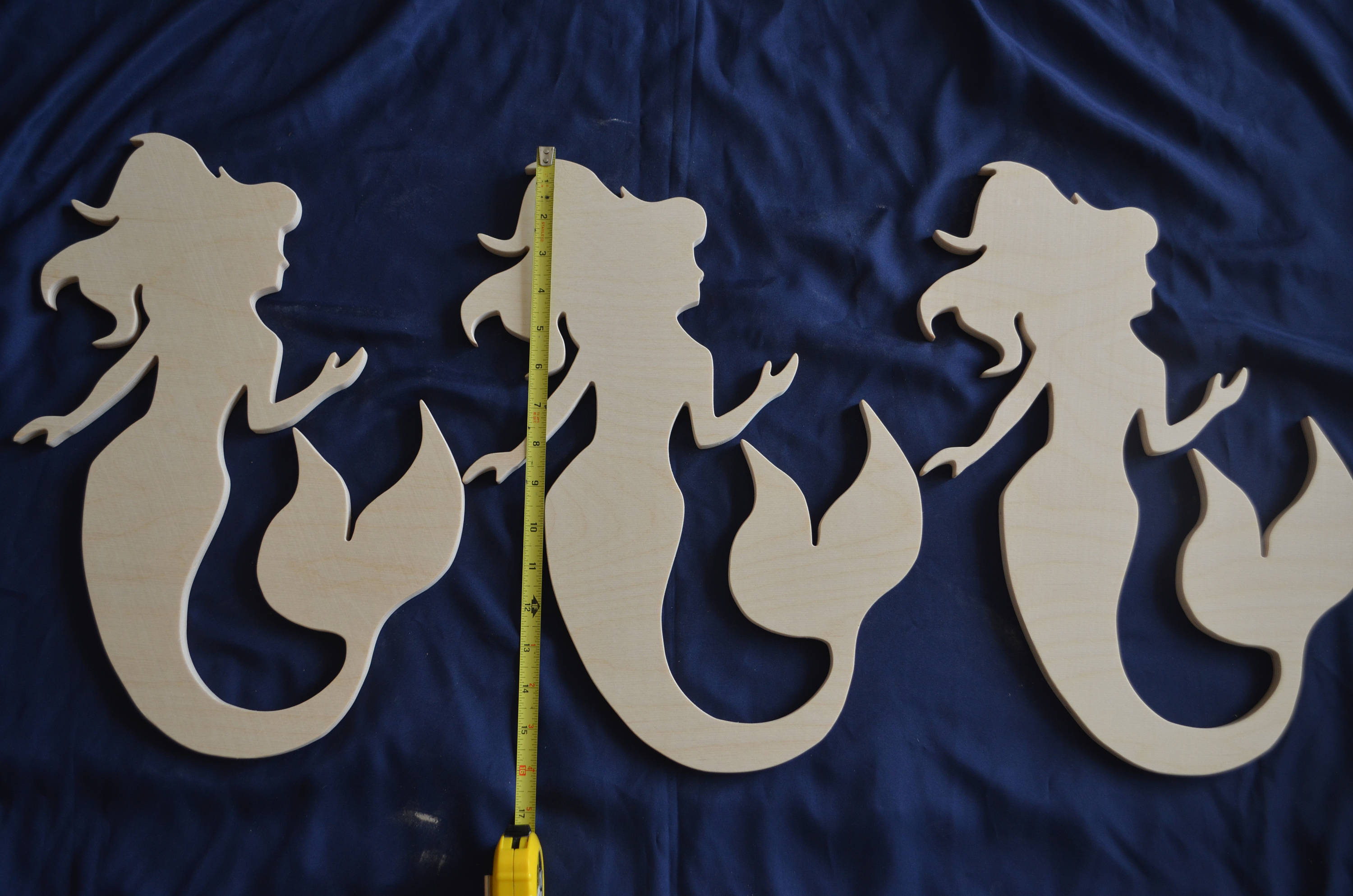 Mermaid Cut Out Wooden Mermaid Home Decor Wall Art | Etsy