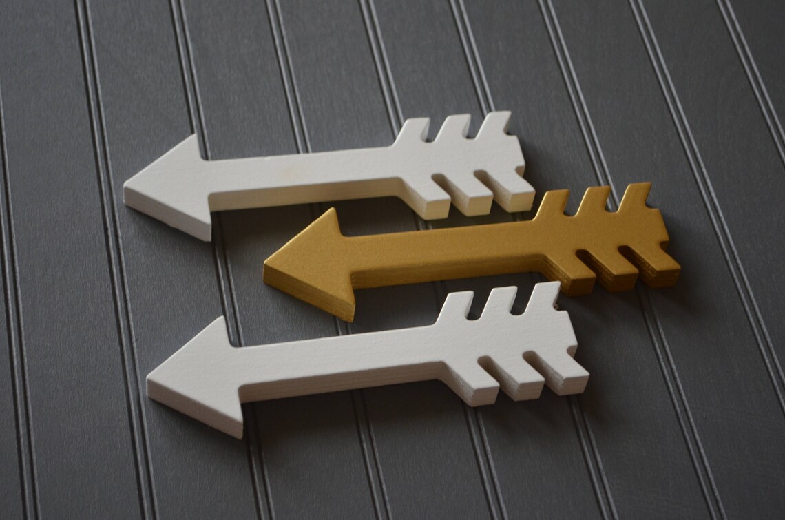 Arrow Decor Wooden Arrows Arrow Shape Cut Out Painted | Etsy