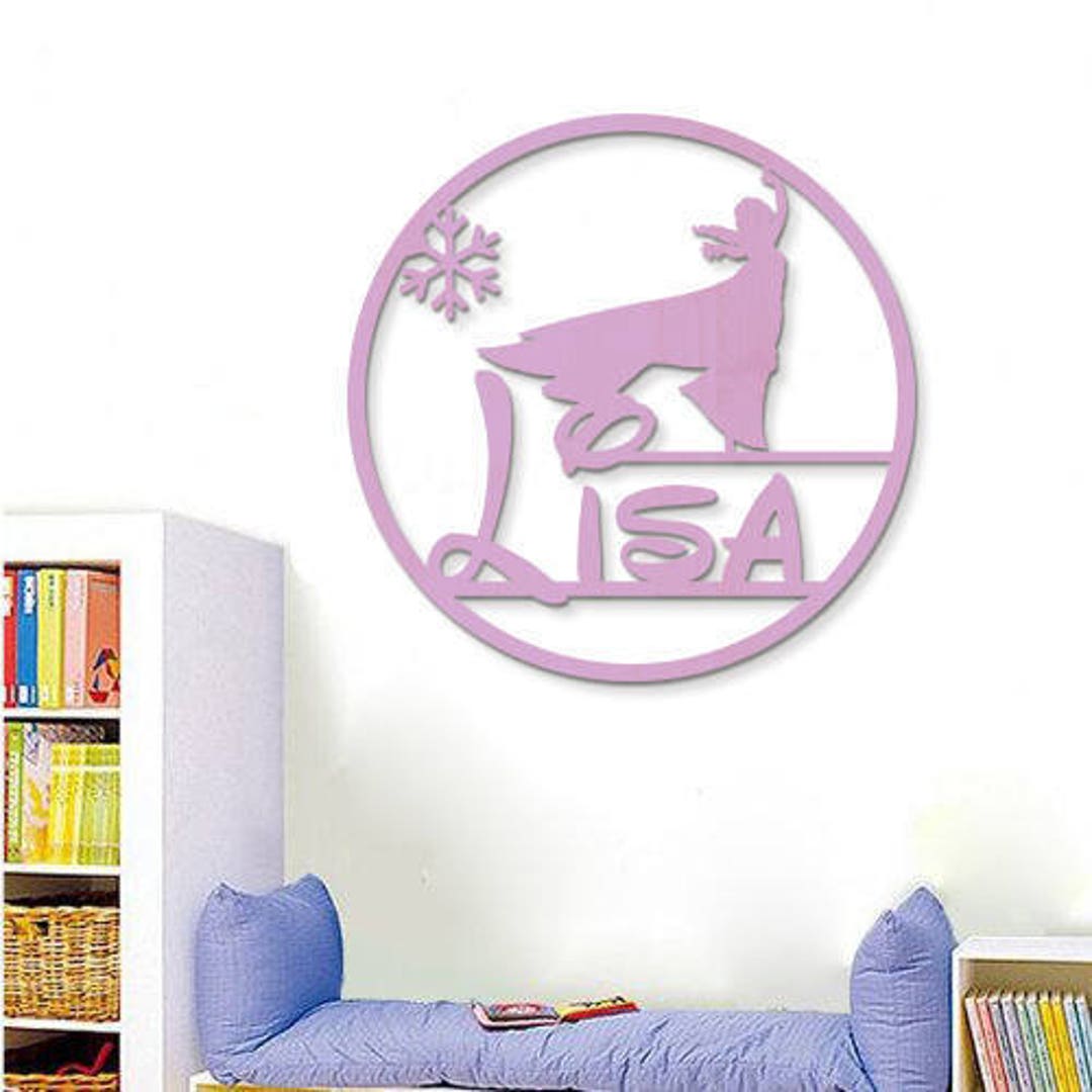 Disney Birthday Sign, Frozen Party Decor, Girls Nursery Sign, Princess ...