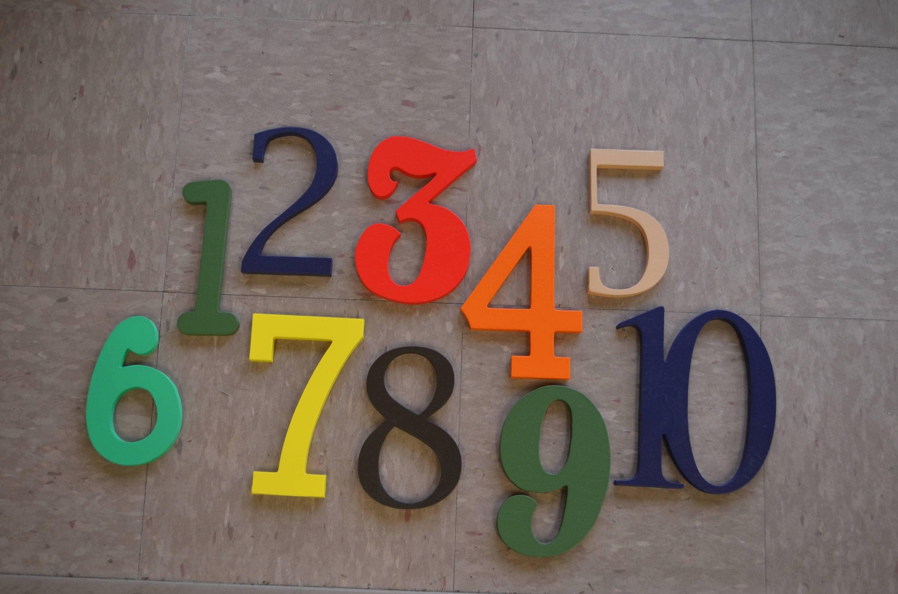 Wood Numbers Painted Numbers Wooden Numbers Number Cut Out - Etsy