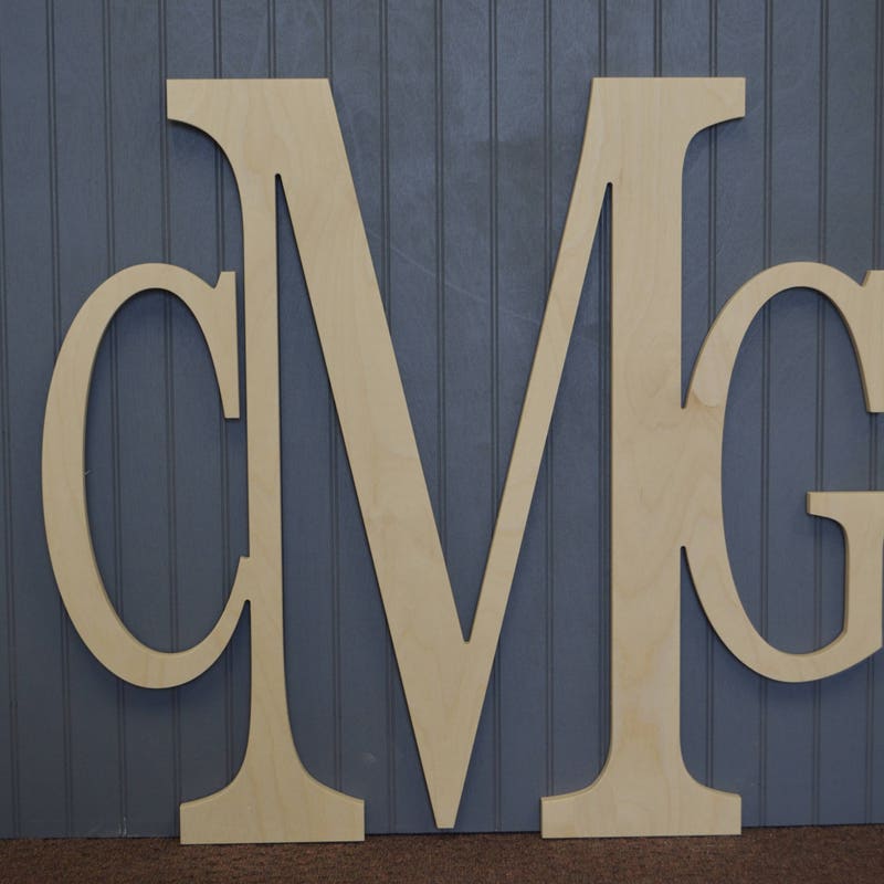 Wood Initials - Etsy