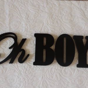 Oh Boy Sign, Oh Boy Cut Out, Wooden Sign, Wooden Oh Boy, Home Decor ...