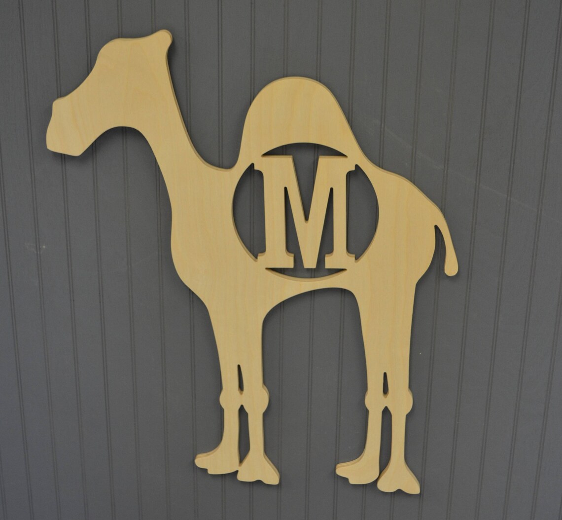 Camel Cut Out Wooden Camel With Initial Wooden Initial Cut - Etsy