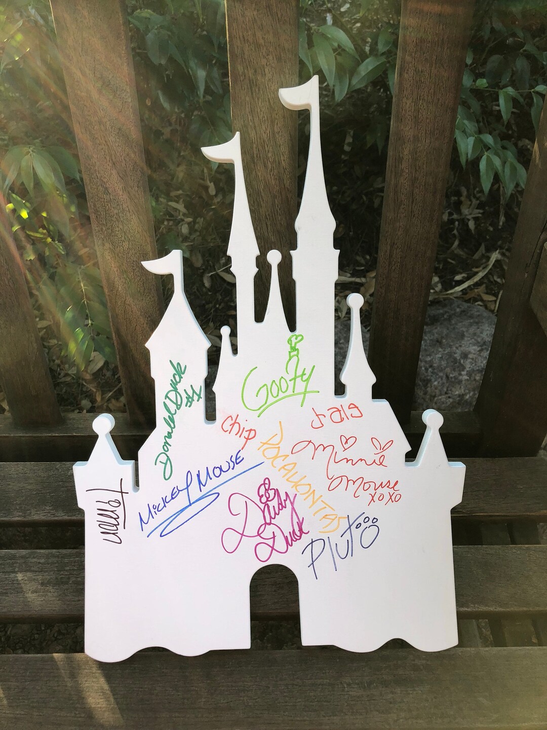 Disney Autograph Book | Cinderella Castle | Raw Wood Cut Outs| Disney ...