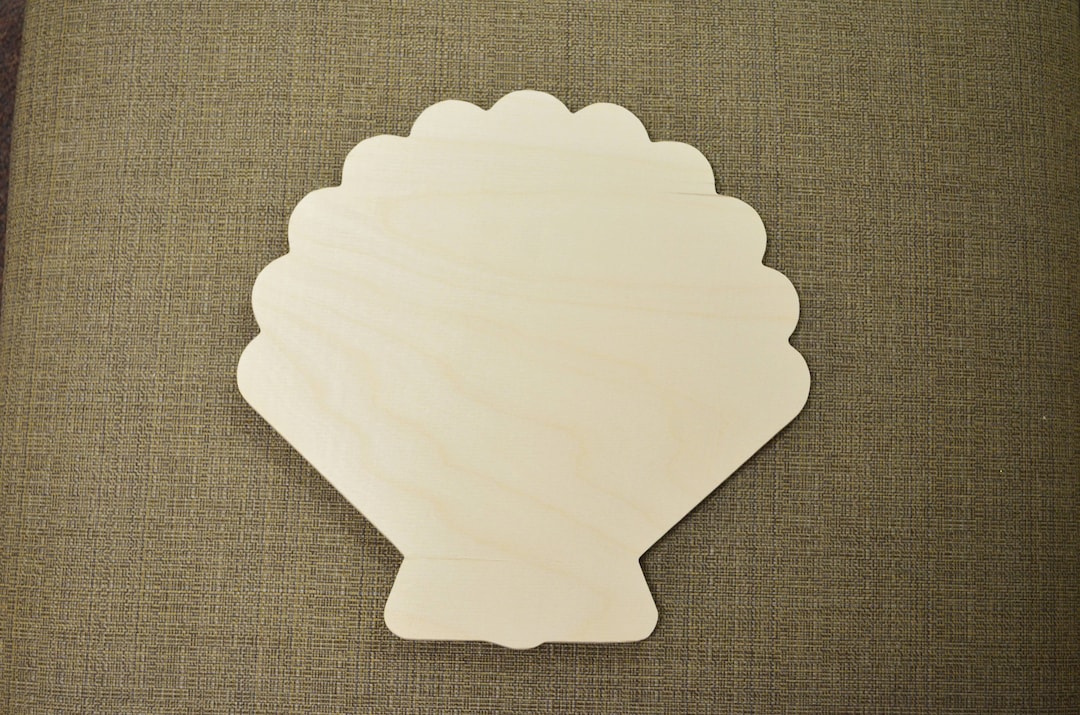 Sea Shell Cut Out, Sea Shell Shape, Wooden Sea Shell, Ocean Decor ...