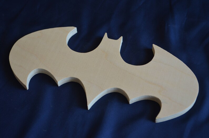 Batman Shape Wooden Batman Shape Batman Superhero Decor | Etsy