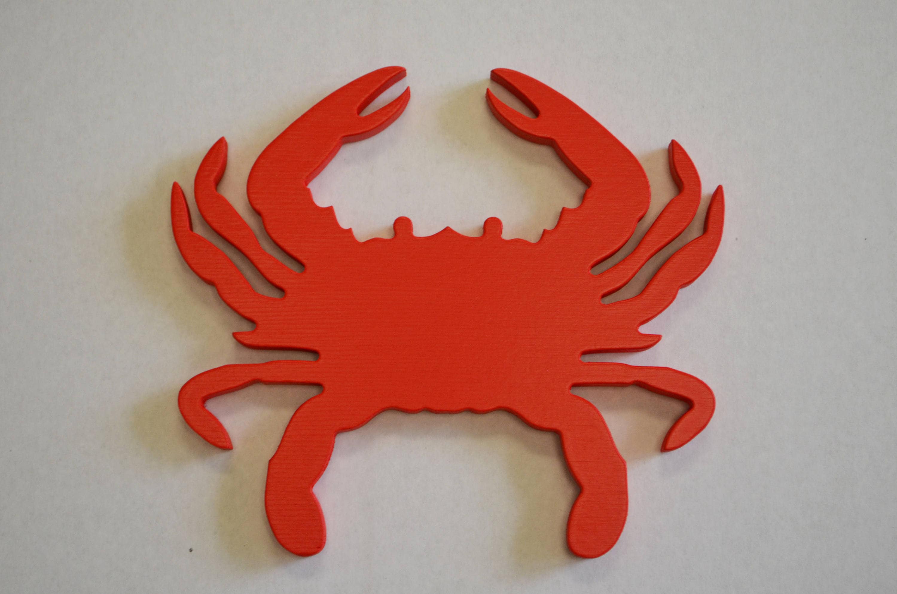 Painted Wooden Crab, Crab Cut Out, Wooden Shape, Ocean Animal, Beach ...