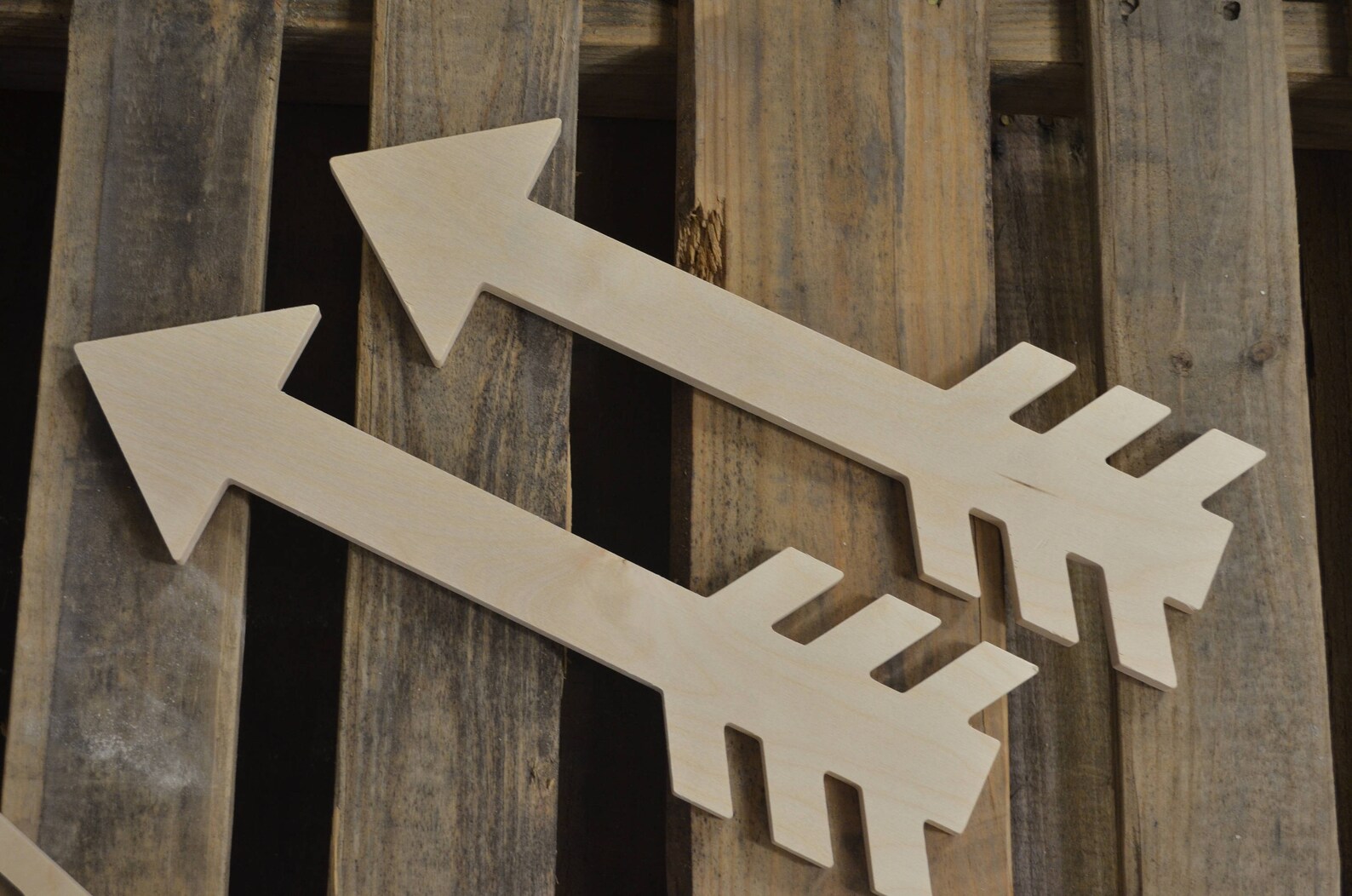 Wooden Arrow Arrow Wood Sign Wall Decor Wooden Arrow Cut | Etsy