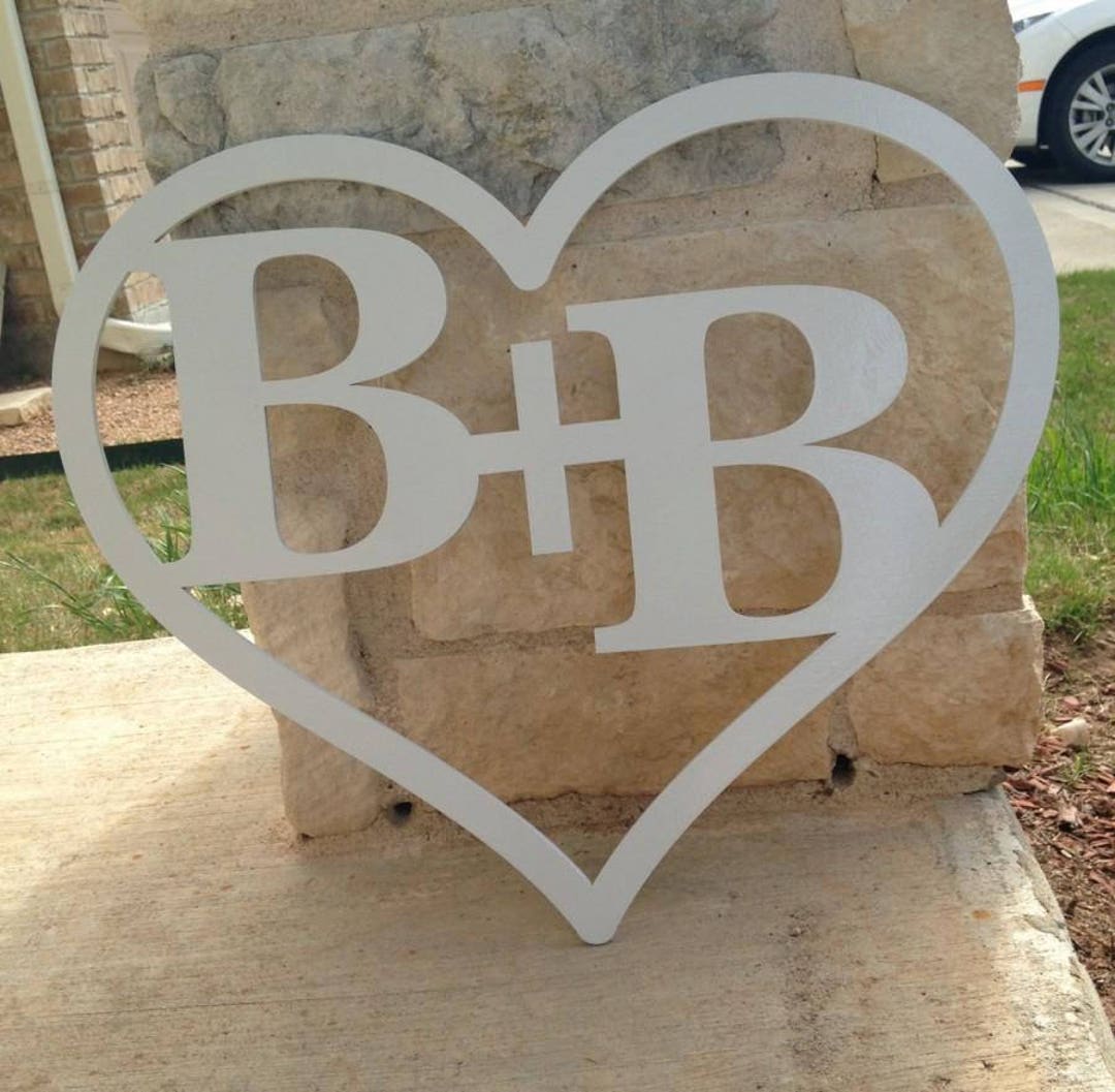 Personalized Wooden Initials Wall Hanging Letters for Wedding Reception ...