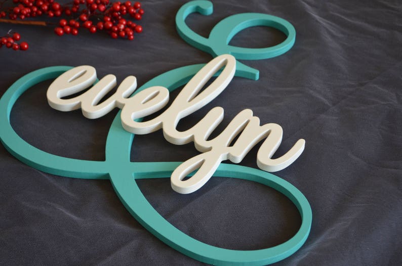 Wooden Name Personalized Name Painted Custom Name Wooden - Etsy