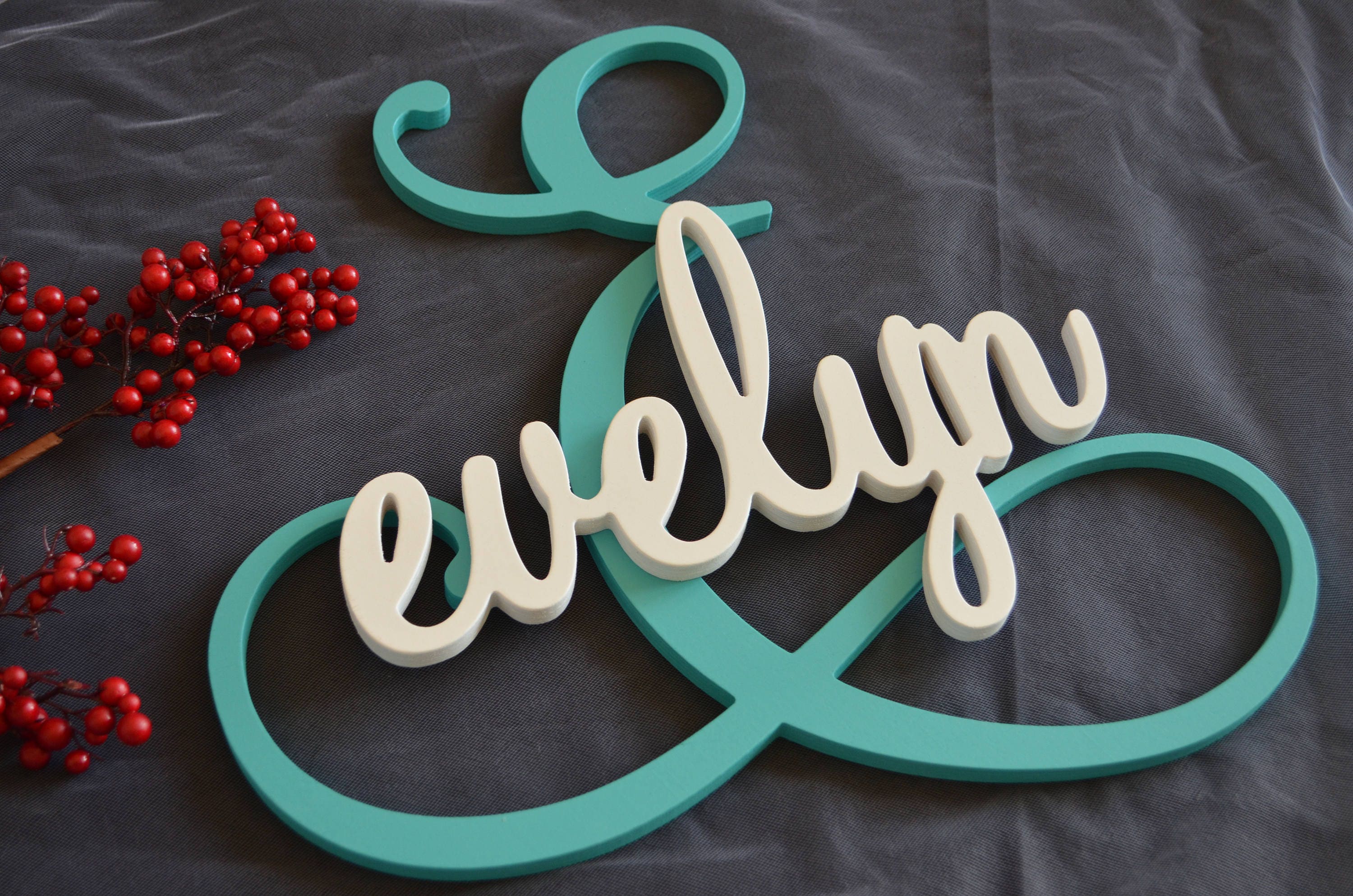 Wooden Name Personalized Name Painted Custom Name Wooden | Etsy