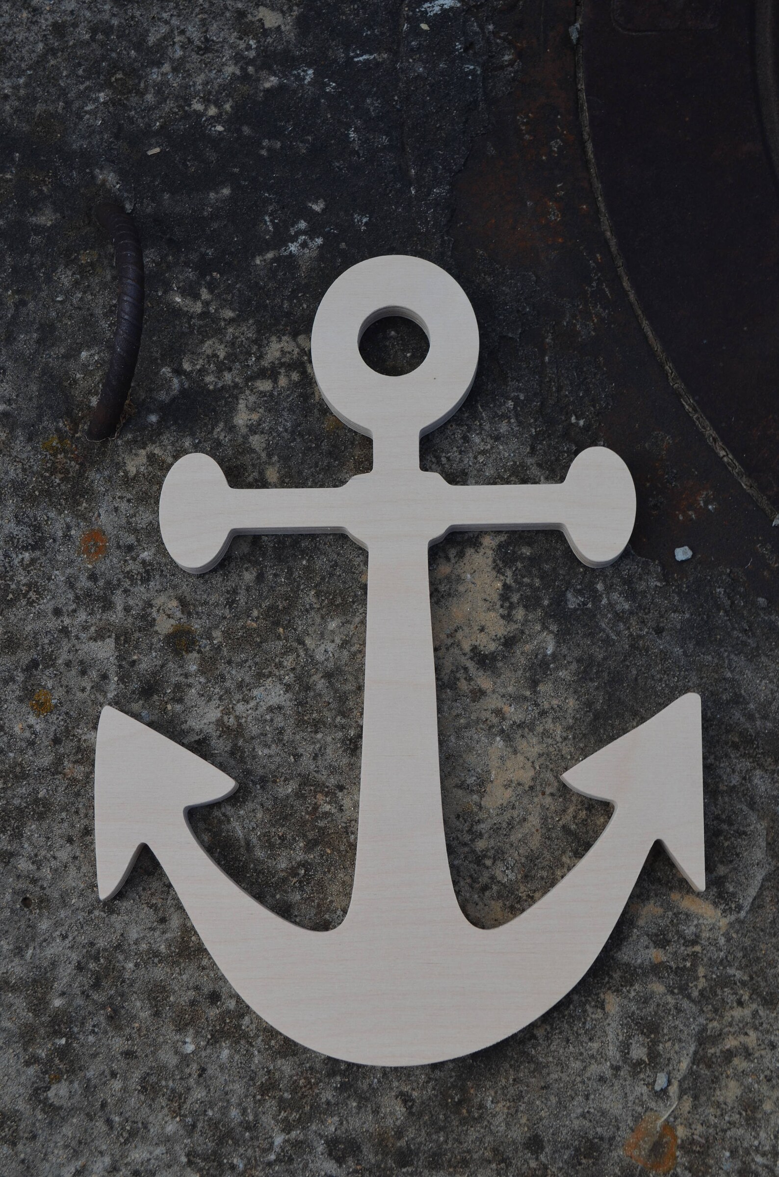 Wooden Anchor Wooden Shapes Beach Decor Boat Anchor Wooden - Etsy