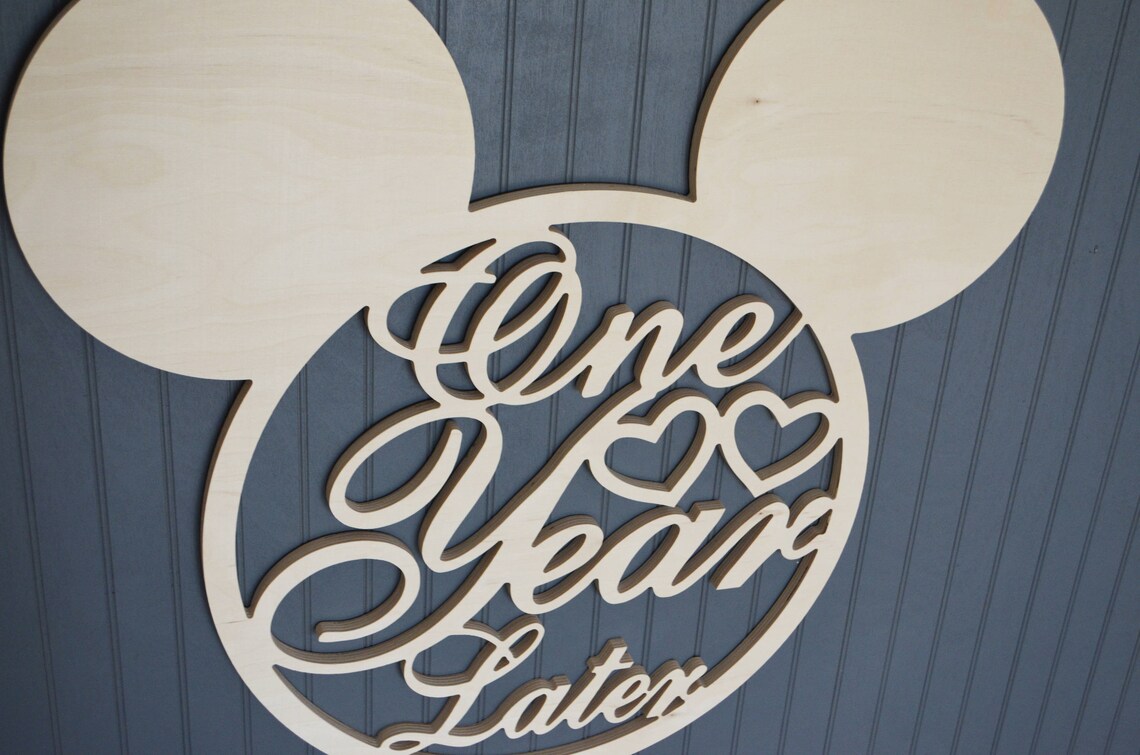 Anniversary Sign One Year Later Sign Anniversary Decor Wooden - Etsy