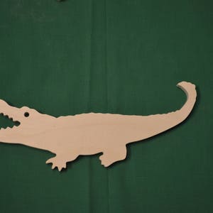 Alligator Cut Out, Wooden Alligator, Wall Art, Nursery, Nursery Decor ...