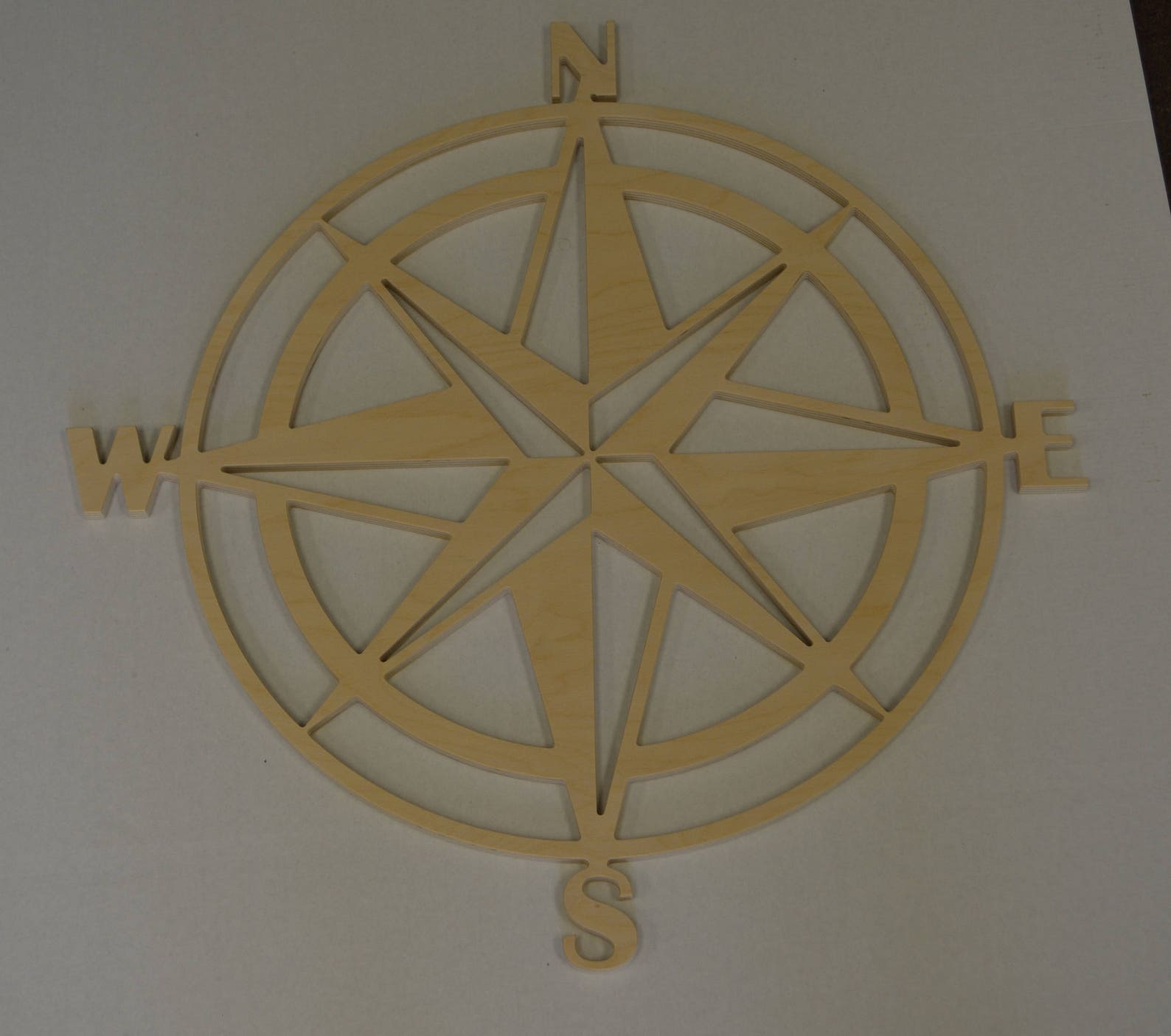 Wood Compass Cut Out Wooden Compass Large Compass Wall - Etsy Canada