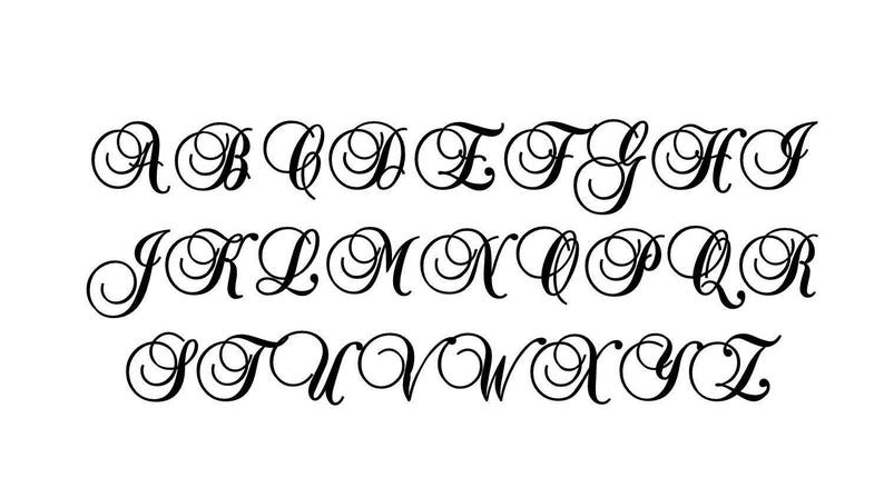Wall Letters, Fancy Script, Wood Initial, Wooden Monogram Letters ...