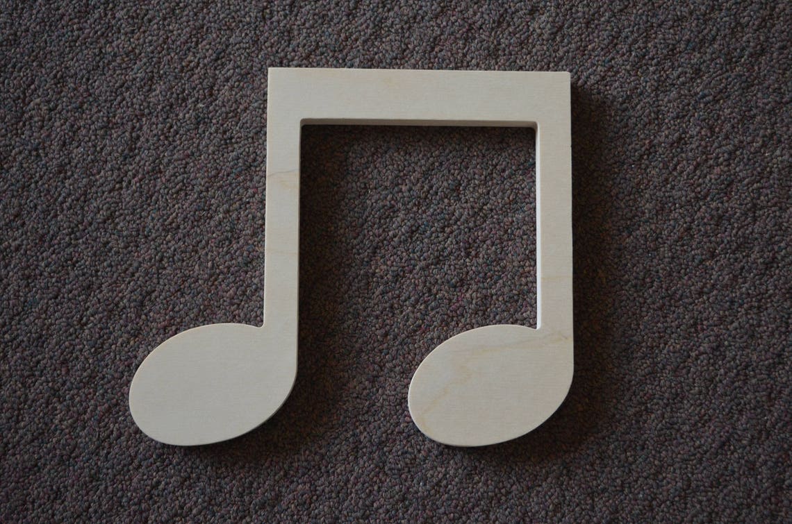 Wooden Shape Music Notes Wooden Music Notes Music Note Cut - Etsy