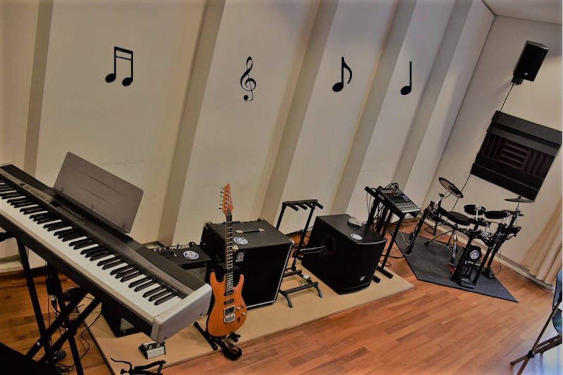 Music Notes Treble Clef Musical Theme Wall Art Musical - Etsy