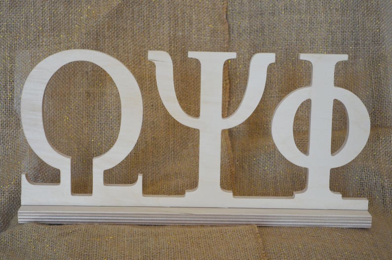 Freestanding Greek Letters for Dorm Room Decor and Personalized to Your ...