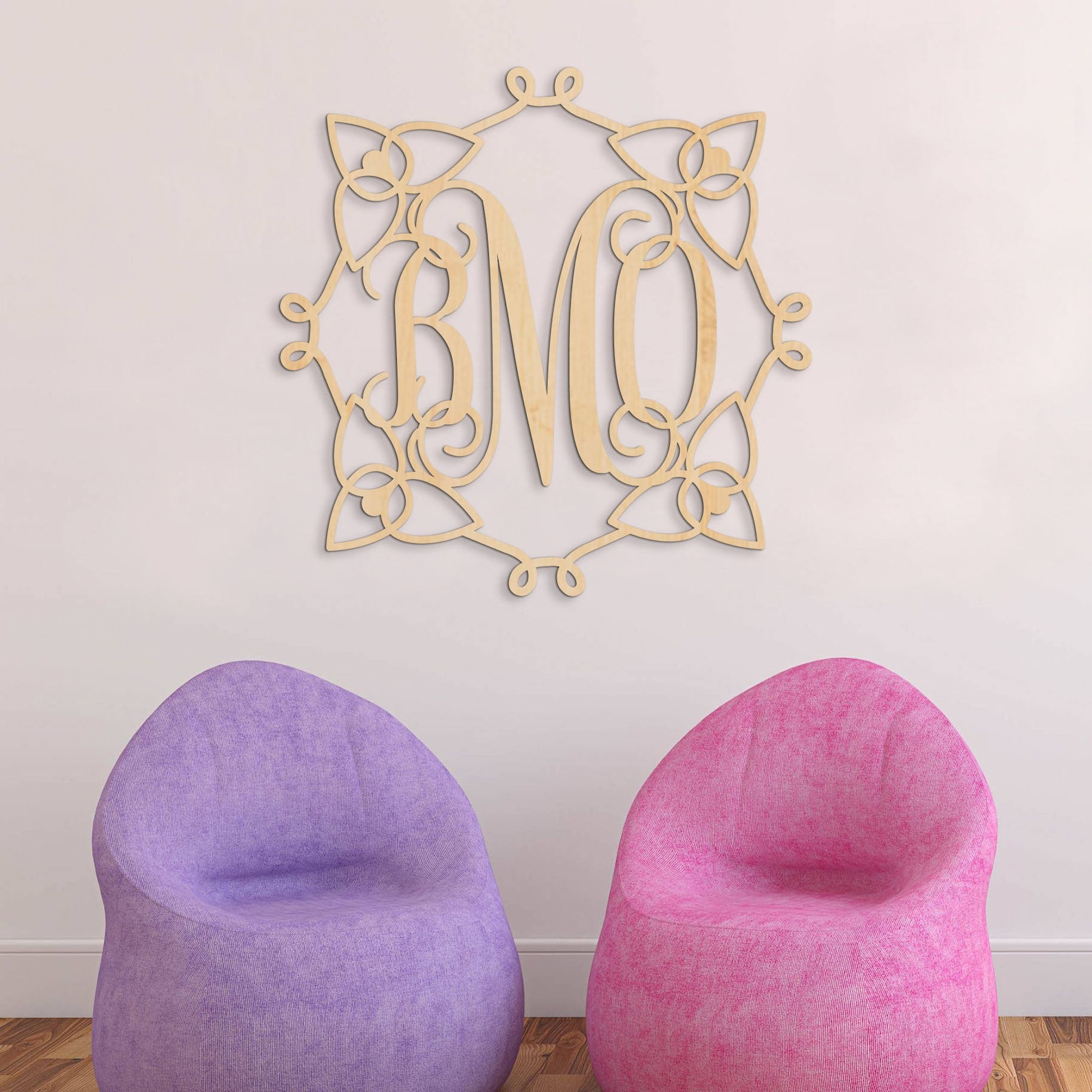 Wooden Monogram Farmhouse Wall Decor Housewarming Gift - Etsy