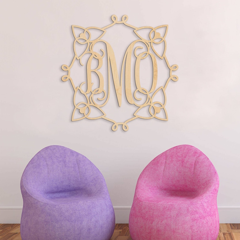 Wooden Monogram Farmhouse Wall Decor Housewarming Gift - Etsy