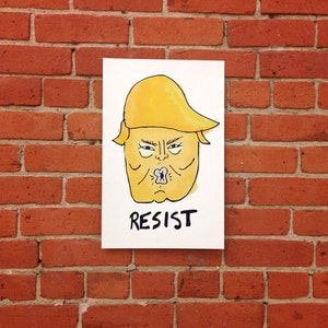 Printable: RESIST, an Anti-trump Poster. - Etsy