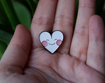 Pin Triptych: Kind Hugs Still Alive & Blushing Heart. | Etsy