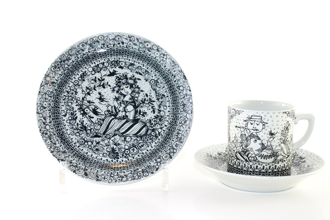 Bjørn Wiinblad Nymølle Lovely Ceramic Trio Set Spring - Etsy
