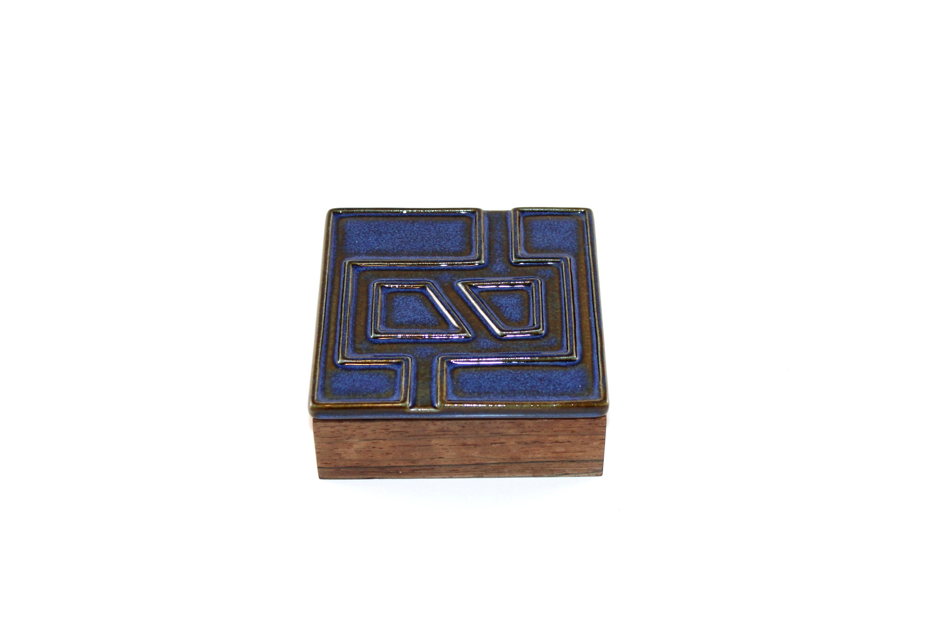 Danish Design VERY RARE Beautiful Teak Box With Ceramic Lid - Etsy