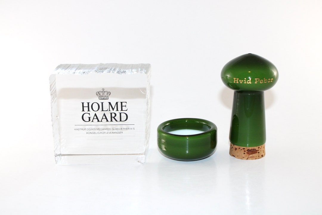 Holmegaard - VERY RARE - Lovely Salt and Pepper Set - PALET - Made by ...