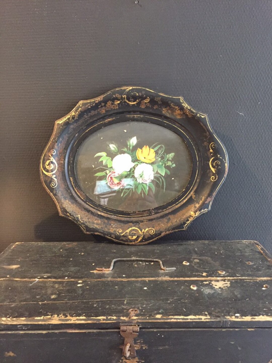 Antique Still Life Painting Belgian Victorian Period Napoleon 3 With ...
