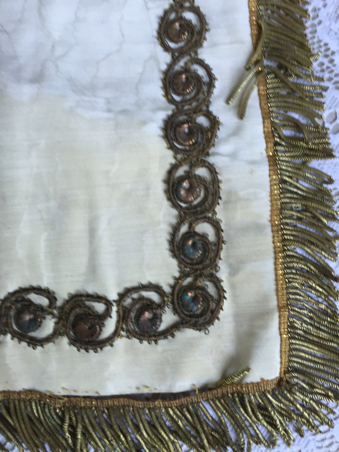 Antique Coat Mantle Virgin Mary Madonna Church Statue Religious ...