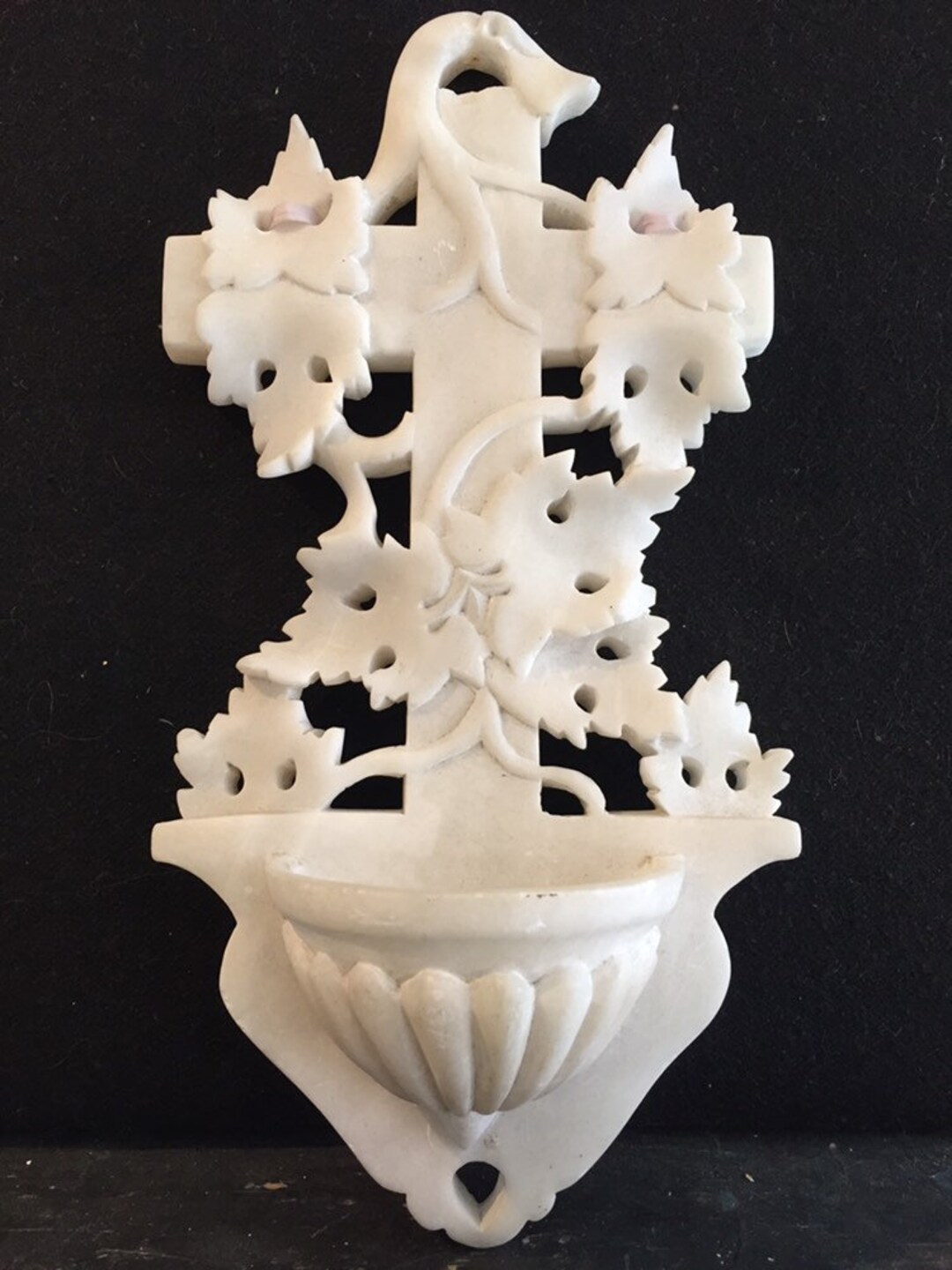 Antique Stoup Religious Sacred Item Italian Alabaster Hand - Etsy