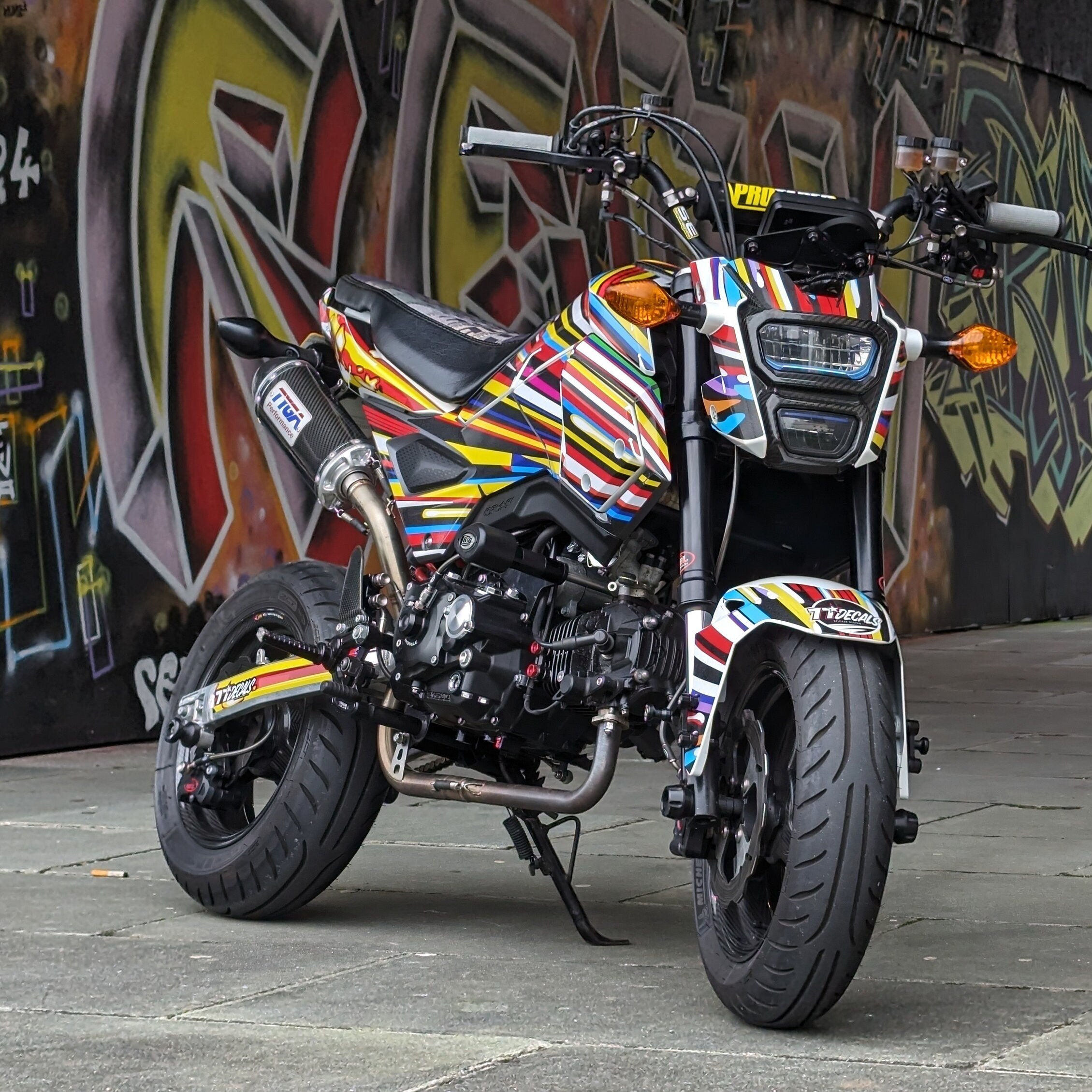 Full Graphic Decal Set Art Bike 2017-2020 Honda Grom MSX125 Graphics ...