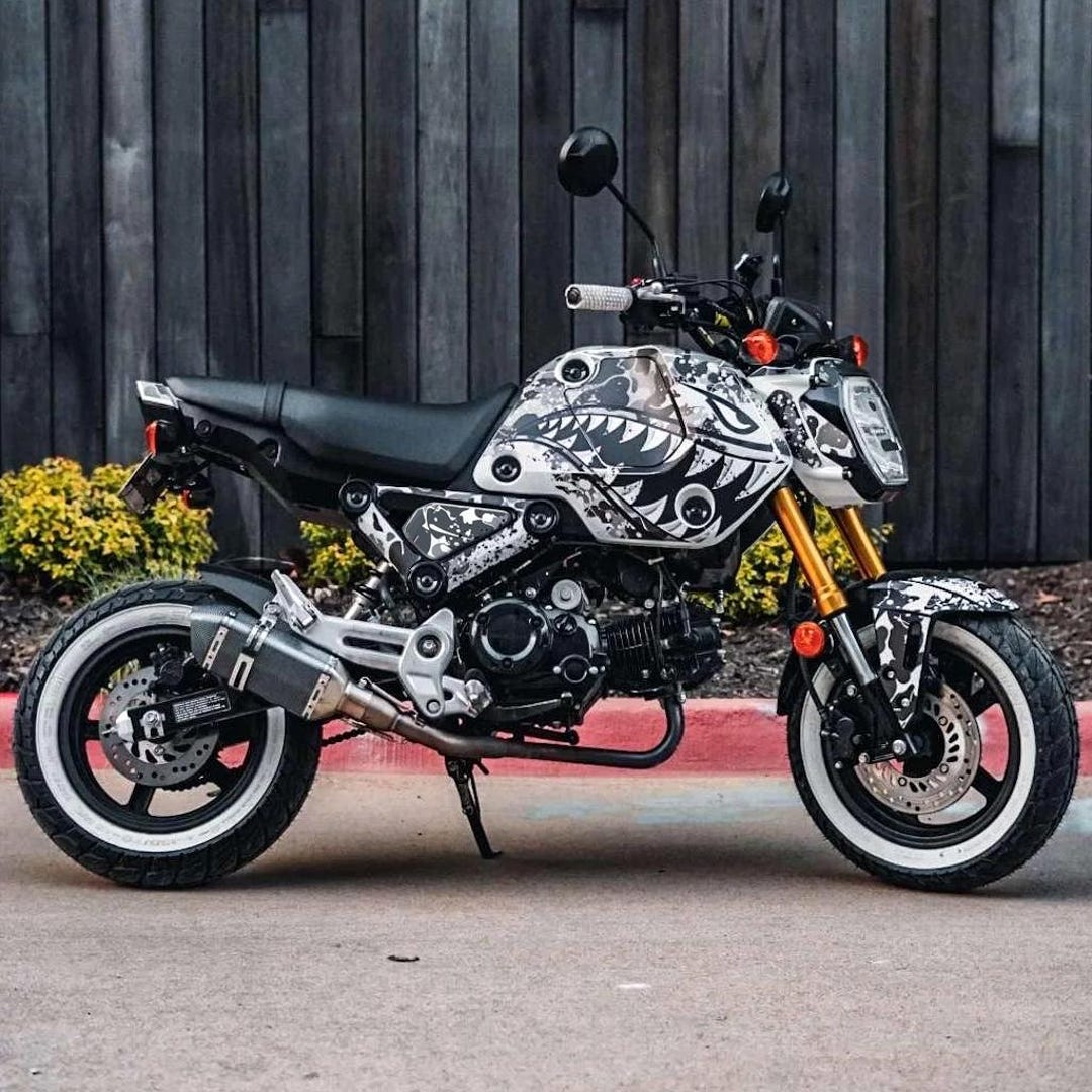 Full Graphic Decal Set Grom 2021-2024 the Shark urban Camo Theme ...