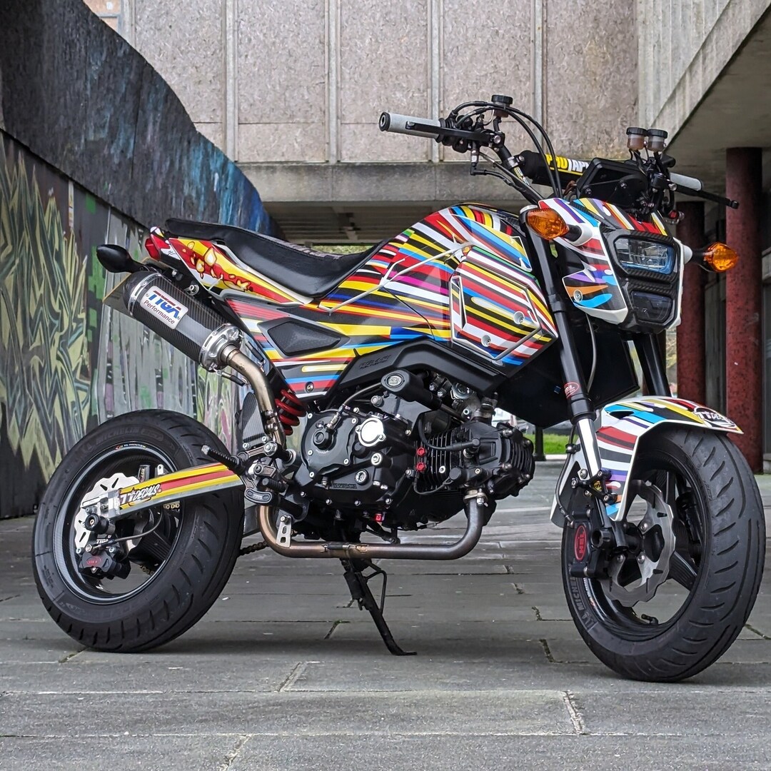 Full Graphic Decal Set Art Bike 2017-2020 Honda Grom MSX125 Graphics ...