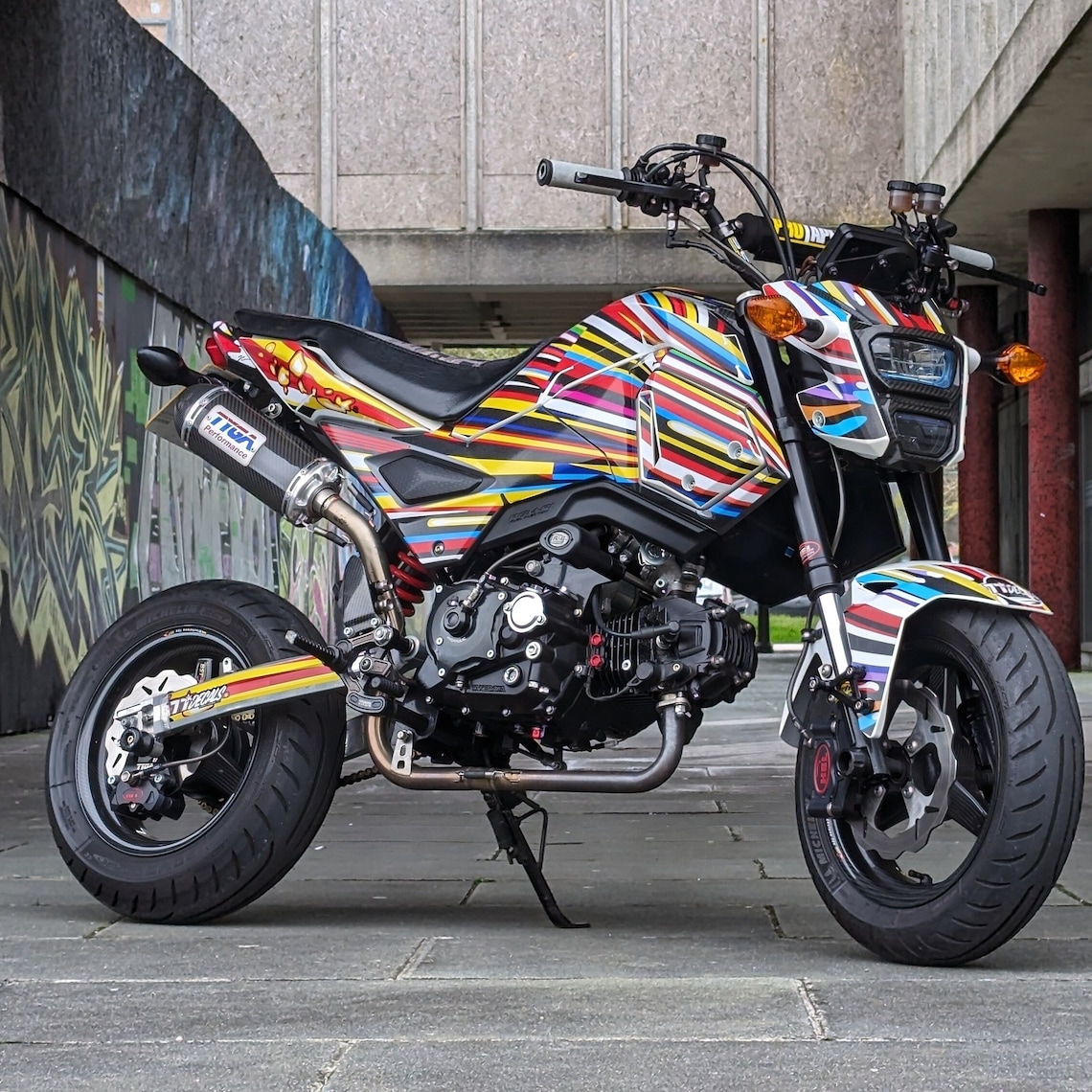 Full Graphic Decal Set Art Bike 2017-2020 Honda Grom MSX125 Graphics ...