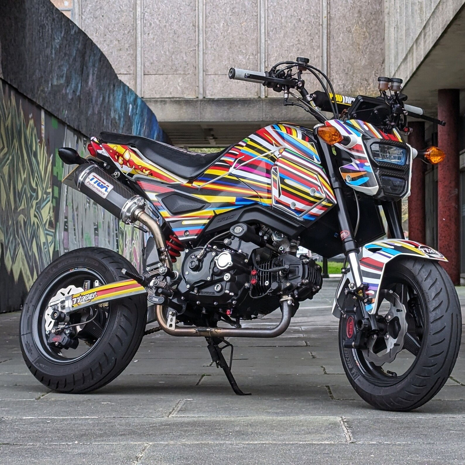 Full Graphic Decal Set Art Bike 2017-2020 Honda Grom MSX125 Graphics ...