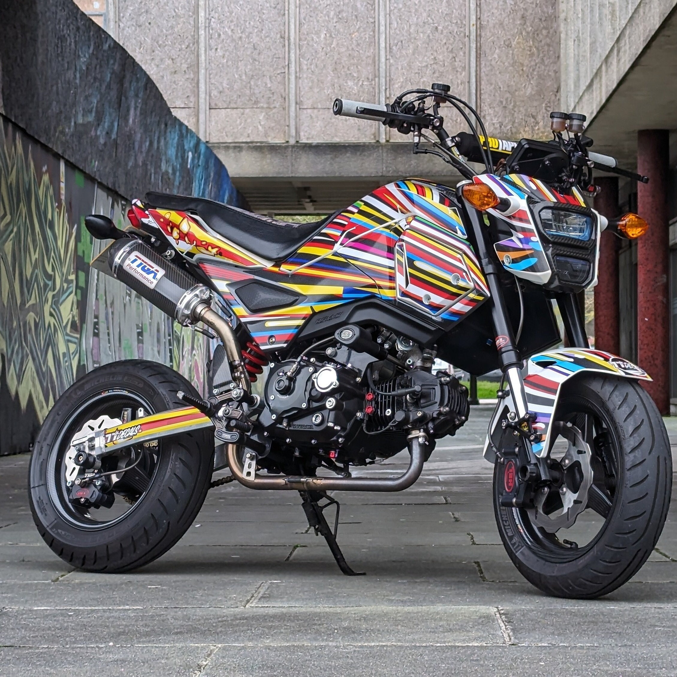 Full Graphic Decal Set Art Bike 2017-2020 Honda Grom MSX125 Graphics ...